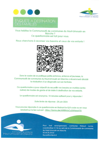 Enquête Familles | Hôpital Intercommunal du Haut Limousin